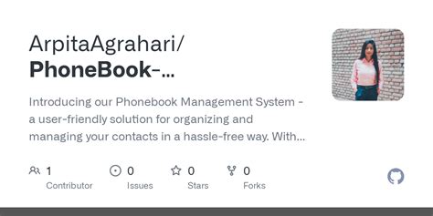 Github Arpitaagrahari Phonebook Management System Introducing Our
