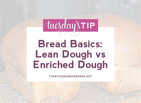 Bread Basics Lean Vs Enriched Dough