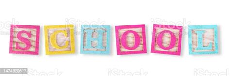 그림자를 제거하기 위해 클리핑 경로가 있는 어린이 나무 블록이 있는 학교 개념 0명에 대한 스톡 사진 및 기타 이미지 0명 개념 개발 Istock