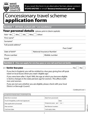 Bus Pass Application Form Online Pdf Fill Online Printable Fillable Blank PdfFiller