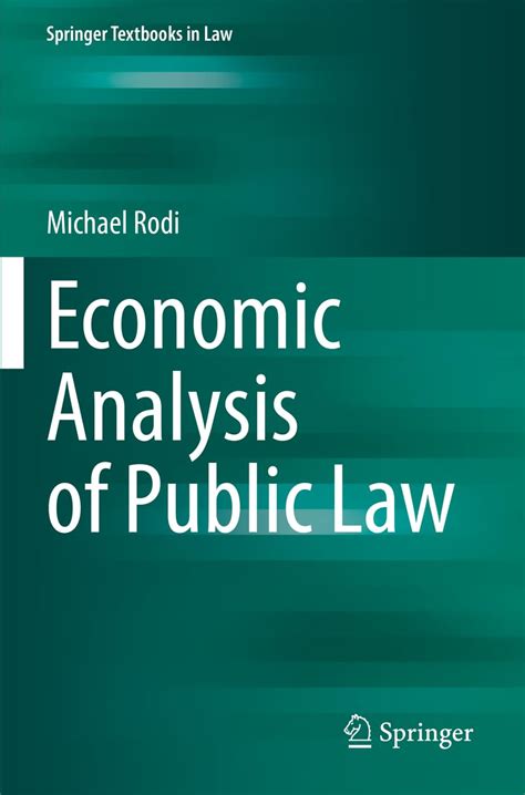 Buy Economic Analysis Of Public Law Springer Textbooks In Law Book