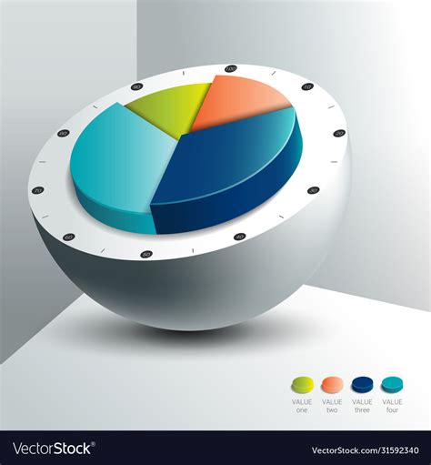 Infographic Chart Scheme Cross Section Sphere Vector Image