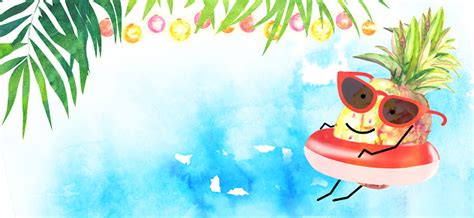 풍선 반지에 떠있는 선글라스와 야자잎에 매달려 빛나는 조명에 행복한 파인애플열대에서 겨울 휴가의 개념적 이미지 12월에 대한 스톡 벡터 아트 및 기타 이미지 Istock