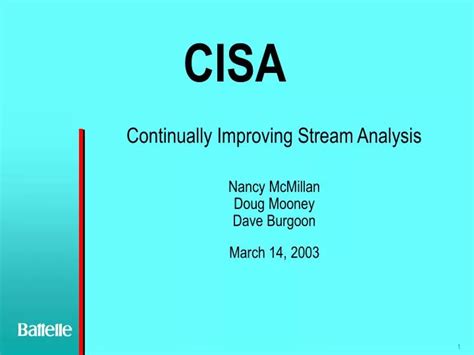 PPT CISA PowerPoint Presentation Free Download ID