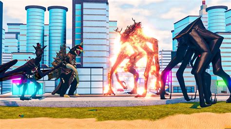 Voodon And Zombie Gigan Vs Female Muto And Cleric Muto Roblox Kaiju Universe Youtube