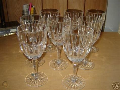 Mikasa Old Dublin Pattern Crystal Wine Glasses Qty 8 20965975