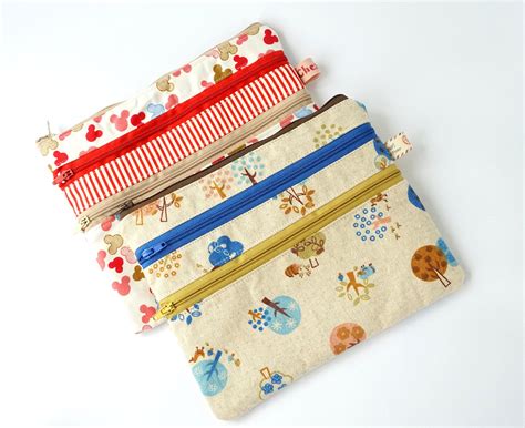 Doitrei Triple And Double Zipper Pouch Sewing Pattern