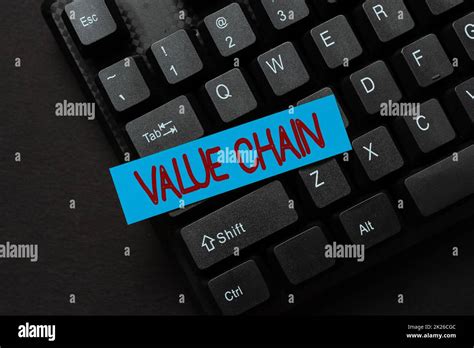 Conceptual Display Value Chain Business Concept Set Of Functional Activities Making The Product