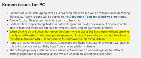 Can T Click Power Button In Start Menu On Windows Solved Windows Forums