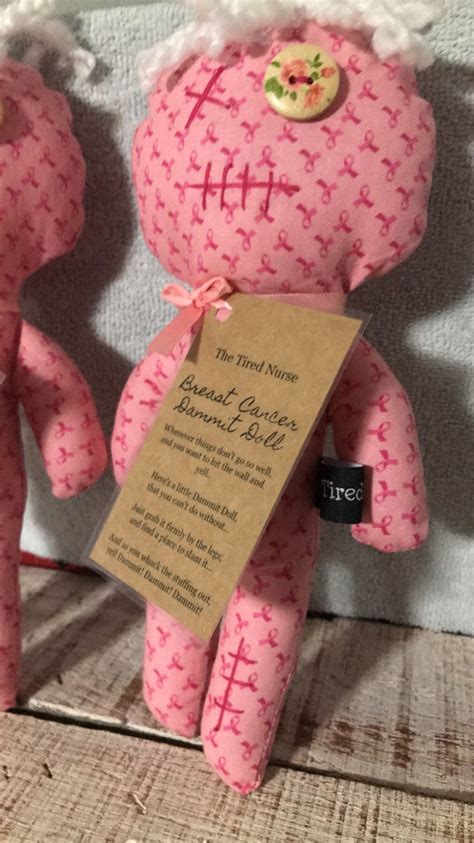 Breast Cancer Awareness Pink Dammit Doll Heck It Doll Etsy