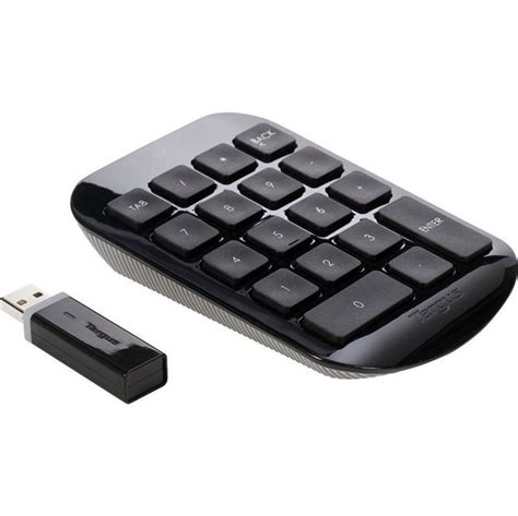 Wireless Numeric Keypad Black Grey