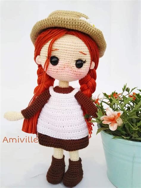 Anne Of Green Gables Amigurumi Crochet Doll By Amiville Etsy Uk