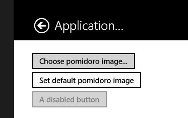 Xaml Button Style In Settings Bar Of Windows 8 Store App Stack Overflow