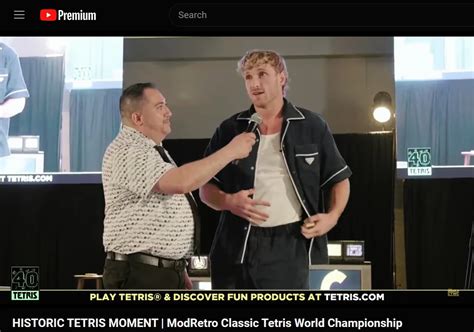 LOGAN PAUL JUST RANDOMLY SHOWED UP TO THE CLASSIC TETRIS WORLD