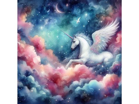 Unicorn Nebula Background Graphic By A I Illustration And Graphics