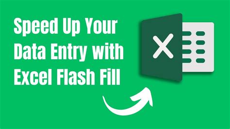 speed up your data entry with excel flash fill youtube