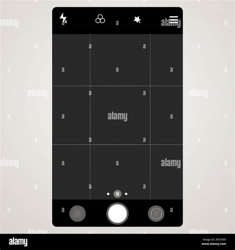 phone camera viewfinder screen interface view template video cam smartphone app frame isoleted