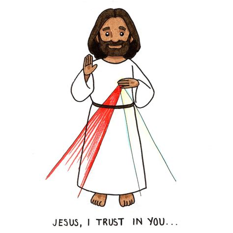 How To Draw Divine Mercy Jesus Amy Heyse