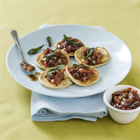 Sweet Potato Blini With Bacon Jam Mykitchen