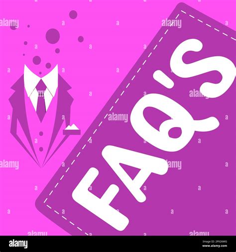 Hand Writing Sign Faqs Internet Concept List Of Questions And Answers Relating To A Particular