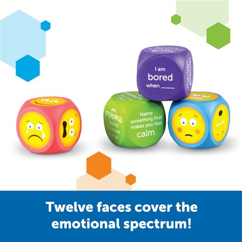 Learning Resources Soft Foam Emoji Cubes Set Of 4 Ages 3
