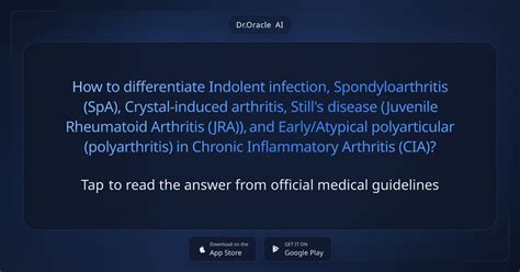 How To Differentiate Indolent Infection Spondyloarthritis Spa How To Differentiate Indolent Infection Spondyloarthritis Spa