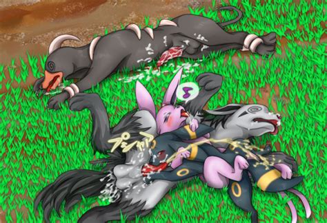 Rule 34 Cum Eeveelution Espeon Furry Houndoom Male Ambiguous Mightyena Nintendo Peeing Pokémon