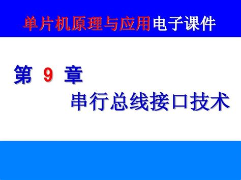 第九章 串行总线接口技术word文档在线阅读与下载无忧文档