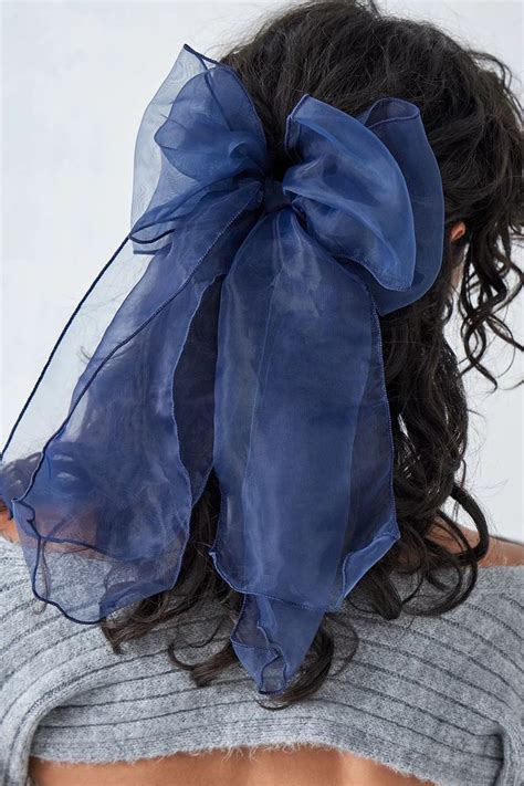 Oversized Organza Bow Hair Clip Peinados Con Lazos Moños Para El