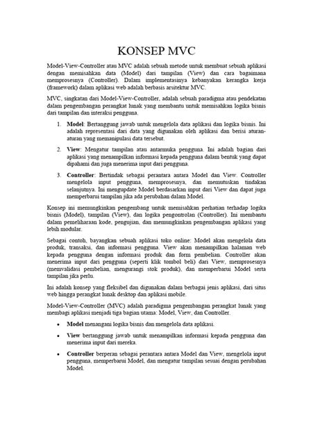 Konsep Mvc Pdf
