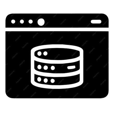 Premium Vector Database Icon Pictogram