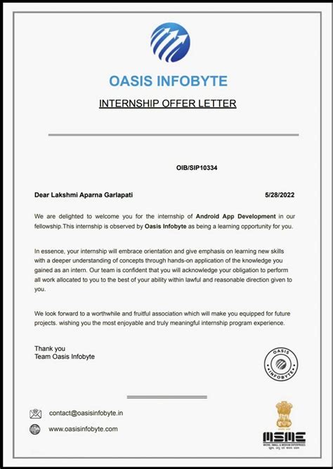 Lakshmi Aparna Garlapati On Linkedin Oasisinfobyte