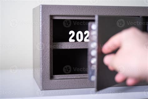 Robust Metal Safe With Empty Space Inside 8015757 Stock Photo At Vecteezy