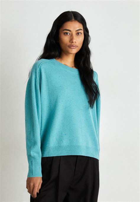 Boss Faranza Strikkegenser Blue Blå Zalando No