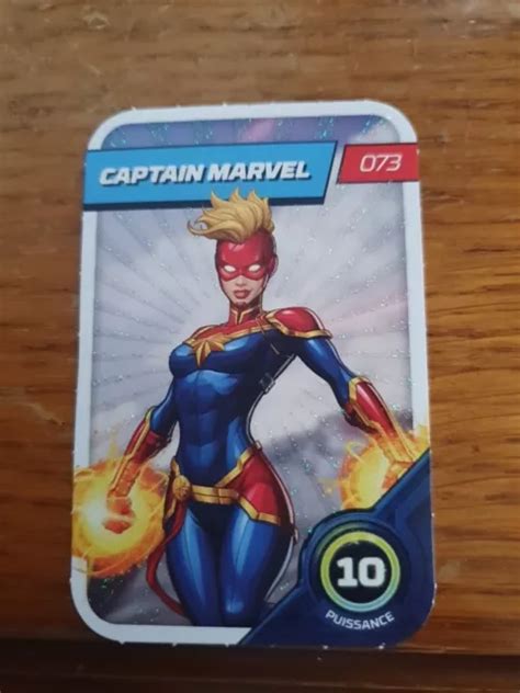 CARTE CAPTAIN MARVEL 073 DÉFIE TES HÉROS MARVEL LECLERC 2023 NEUVE EUR 4 00 PicClick FR