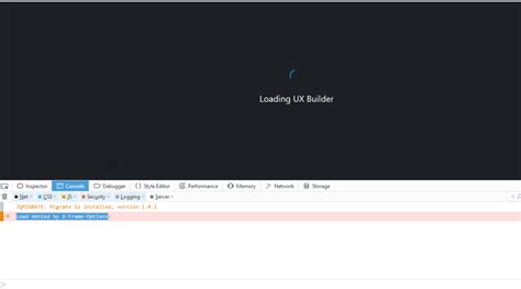 Sửa Lỗi Loading Ux Builder Load Denied By X Frame Options Của Giao