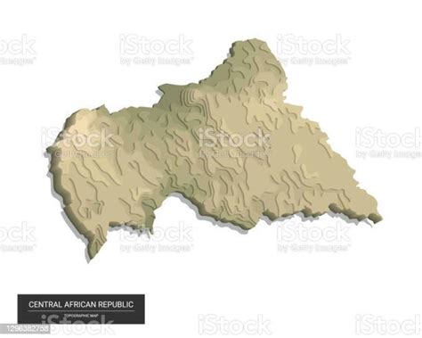 中非共和國地圖 3d數位高空地形圖3d 向量圖彩色浮雕崎嶇的地形製圖和拓撲向量圖形及更多世界地圖圖片 世界地圖 中非共和國 住宅區