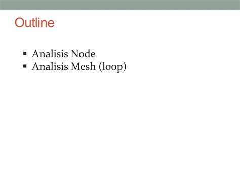 Analisis Rangkaian Node Dan Contoh Contoh Soal PPT