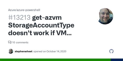 Get Azvm Storageaccounttype Doesnt Work If Vm Deallocated · Issue 13213 · Azureazure