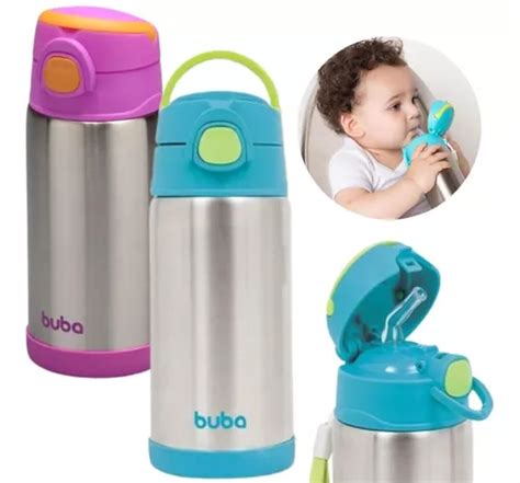Garrafa Escola Copo Térmica Bebe Infantil Canudo Silicone Parcelamento sem juros