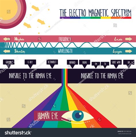 전자자기 스펙트럼그림 벡터 디자인 스톡 벡터로열티 프리 581980246 Shutterstock