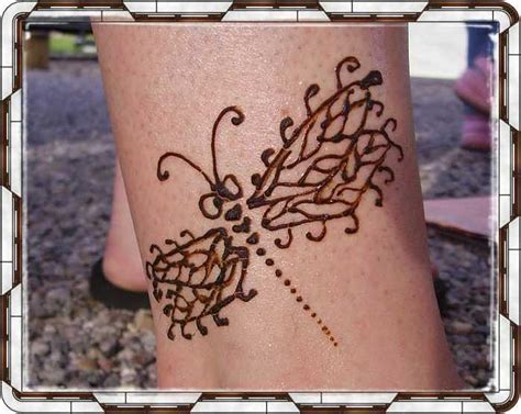 Dragonfly Henna Drawing By Janet Gioffre Harrington