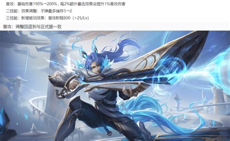 王者荣耀体验服：诸葛亮加强，百里守约回调，曹操即将加强进行了调整技能伤害