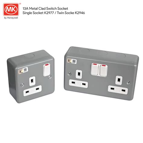 Km Lighting Mk Metal Clad Switch Socket K2977 K2946