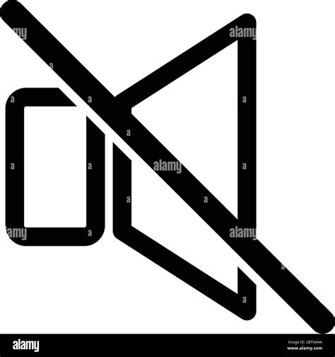 No Sound Sign Stop Sound Icon Prohibiting Sing Stock Vector Image And Art