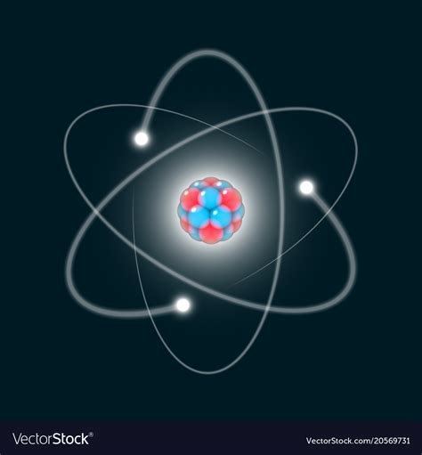 3d Like Abstract Atom Structure Model Royalty Free Vector