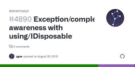 Exceptioncompletion Awareness With Usingidisposable · Issue 4890