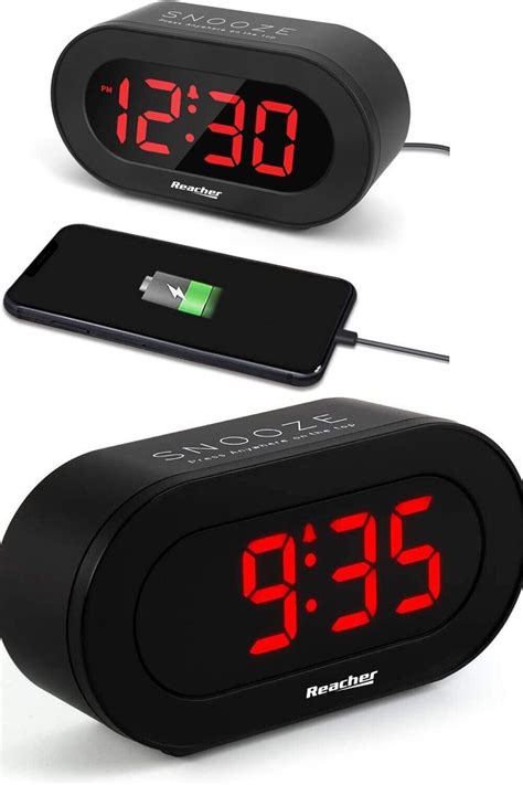 Reacher Small Led Digital Alarm Clock With Simple Operation Full Range