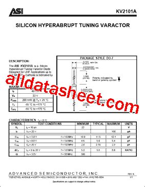 KV2101A 데이터시트 PDF Advanced Semiconductor