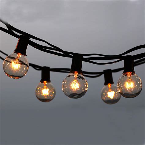 Buy Outdoor String Lights 25ft G40 String Festoon Lighting Waterproof